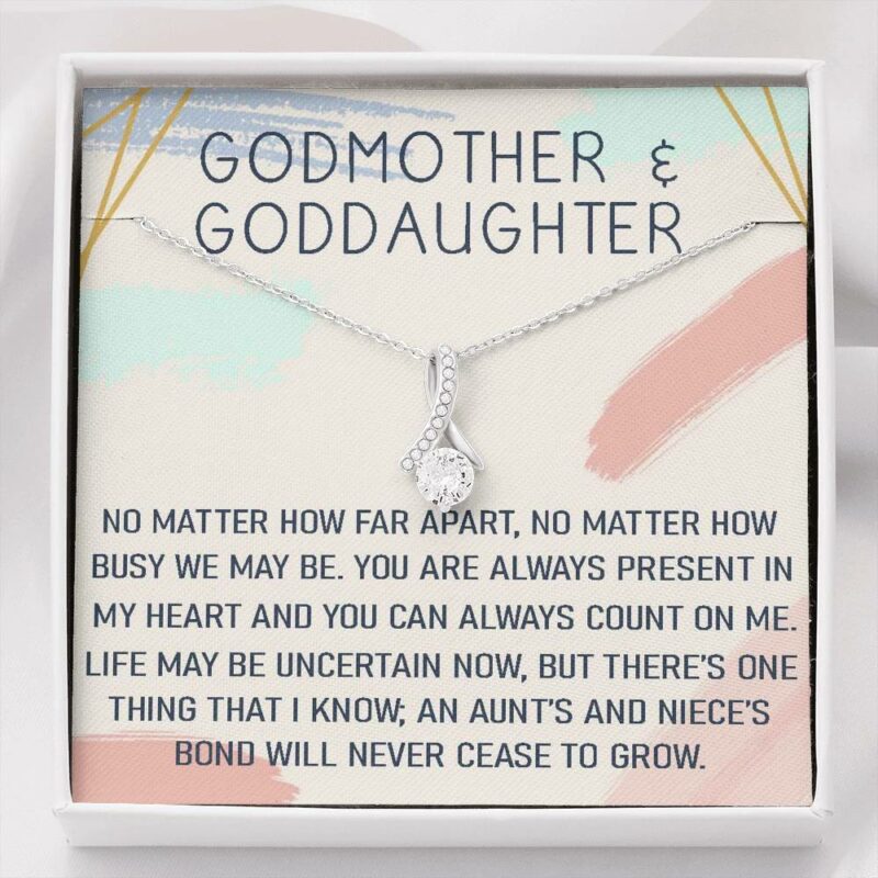 Godmother Necklace, Godmother & goddaughter gift necklace, baptism ...