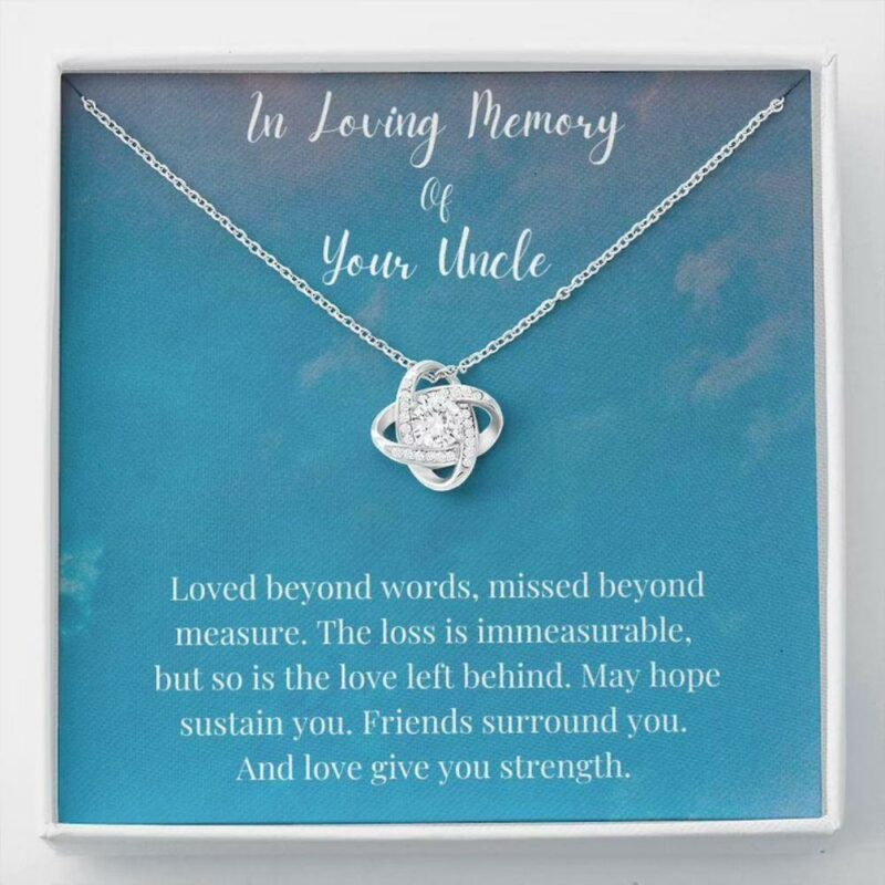 In Loving Memory Of Your Uncle Necklace, Memorial Gifts For Loss Of An ...