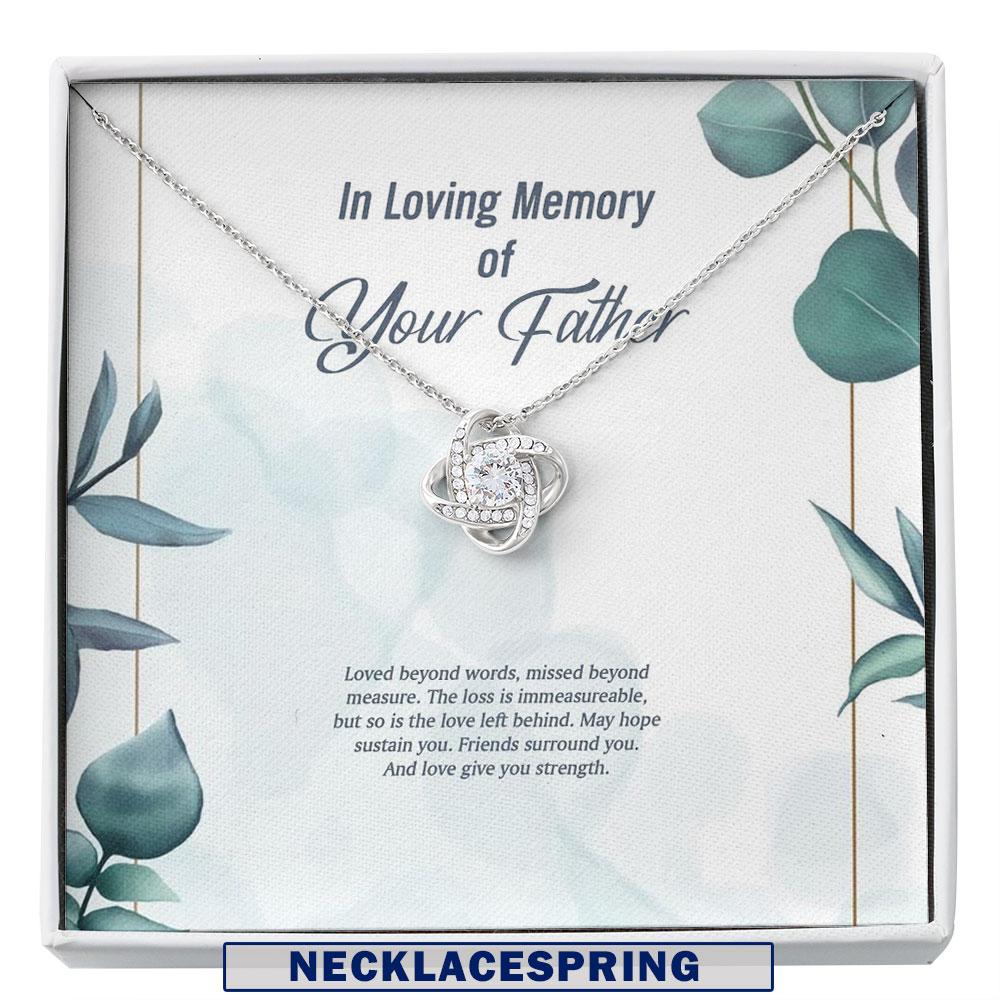 Daughter Necklace, Loss Of Father Necklace Gift For Daughter, Grief ...
